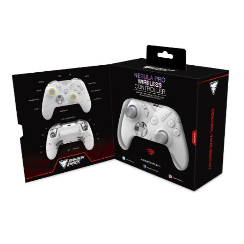 Dragonshock Nebula Pro Wireless Controller White (NSW) | Dragonshock